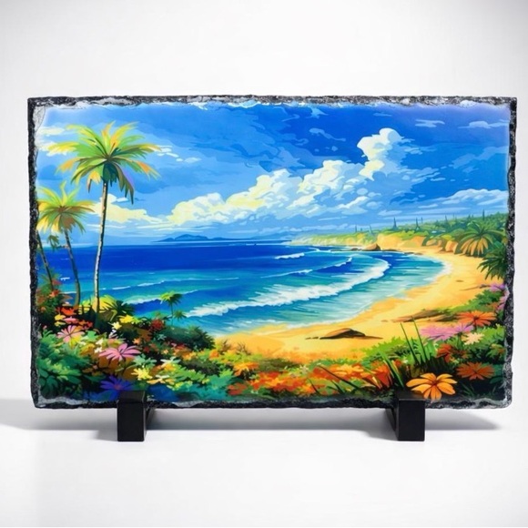 Art | Ocean Theme Sublimation Slate In Packaging | Poshmark